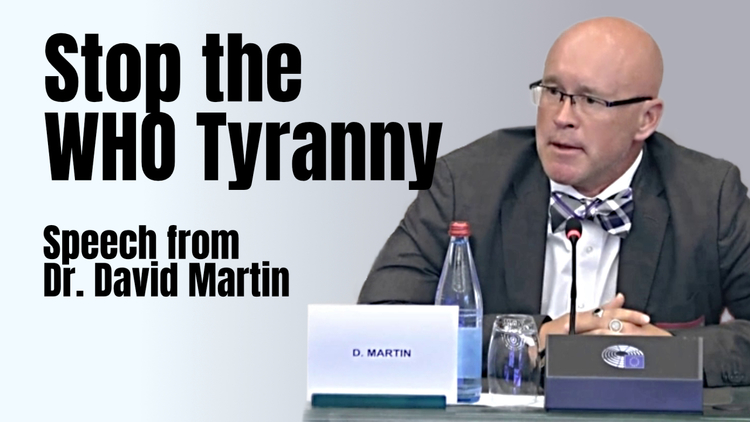 Stop the WHO Tyranny - Speech by Dr. David Martin | #Coronavirus-en ...