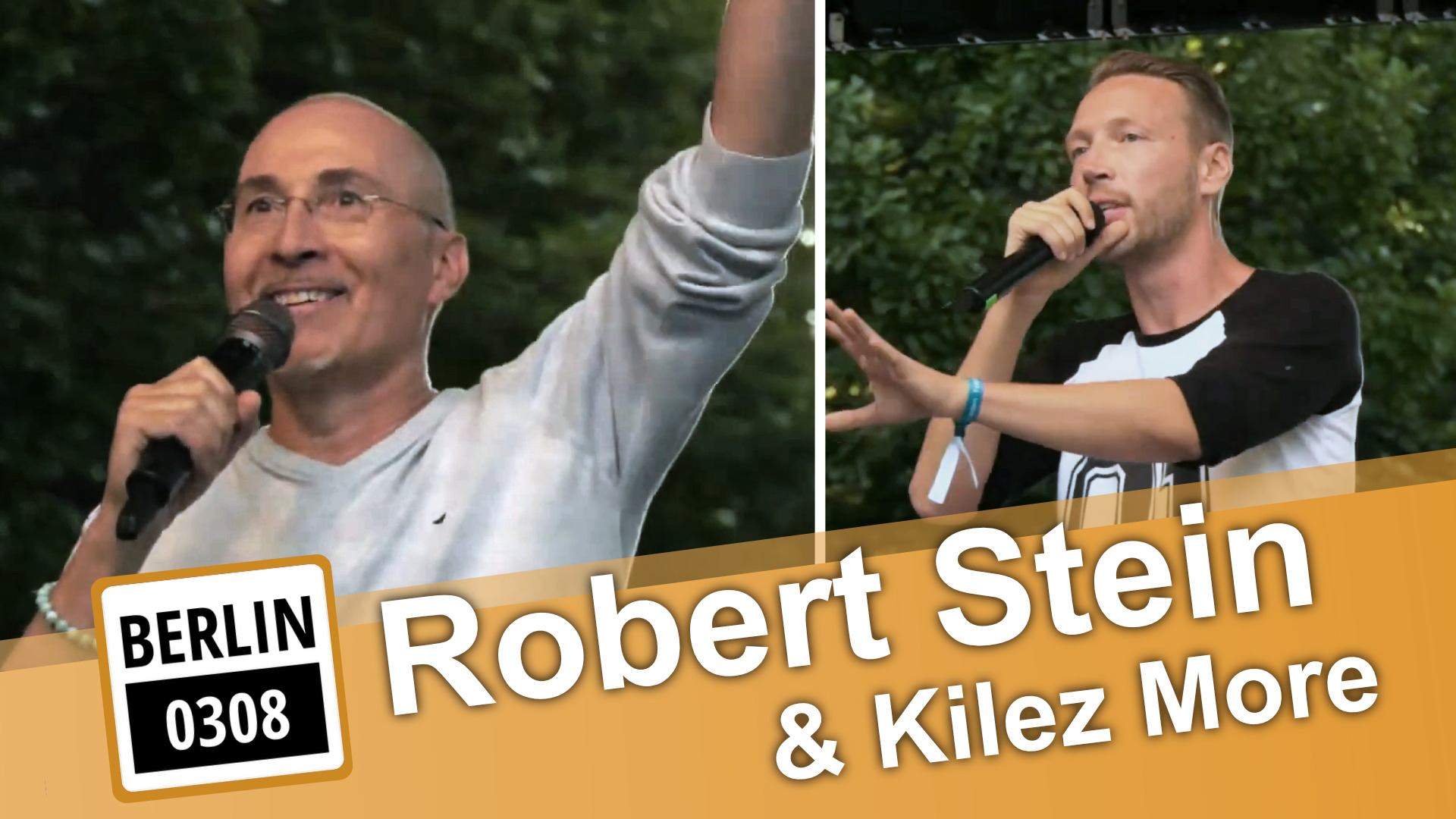 Robert Stein an der Demo Berlin: "Die Rolle der Neuen Medien" + Kilez ...